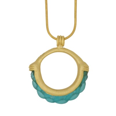 MICHAEL VINCENT MICHAUD PENDANT #5105 B Teal | eBay