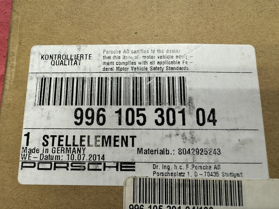 996-105-301-04 OEM VARIABLE CAM TIMING SOLENOID 2002-2005 PORSCHE 911 ...
