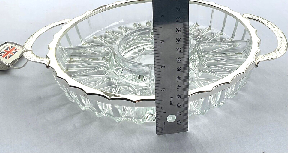 VTG Queen Anne Silverplated Tableware Round Condiments Serving Dish 12 ...