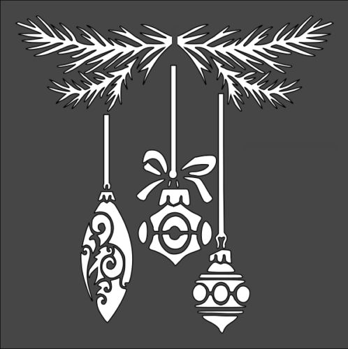 6"x6" Clear Plastic Stencil - Ornament (SN42) | eBay