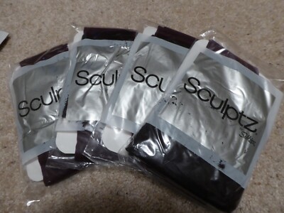 4 Pair Sculptz by Silkies Shaping Tights Medium Eggplant, 52MEP | eBay