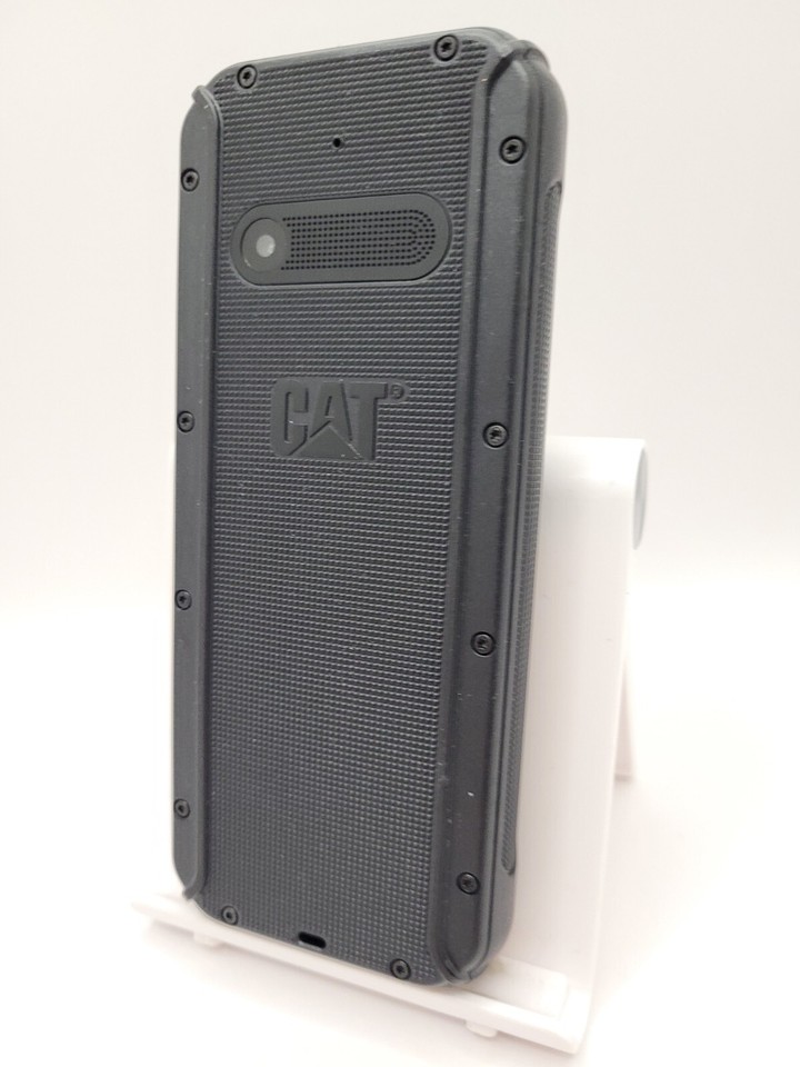 Cat B40 Black Unlocked Dual SIM 2.4" 2MP KaiOS Rugged Mobile Button ...