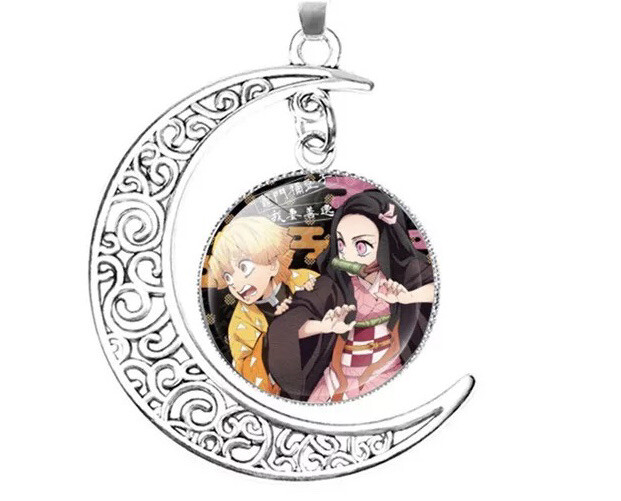 Demon Slayer 20 inch Necklace Anime Pendant Jewelry Fashion Nezuko And ...