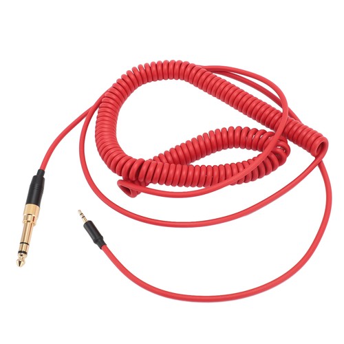 Coiled Headphone Cable Gold Plated Connector Replacement Headset Sound ...