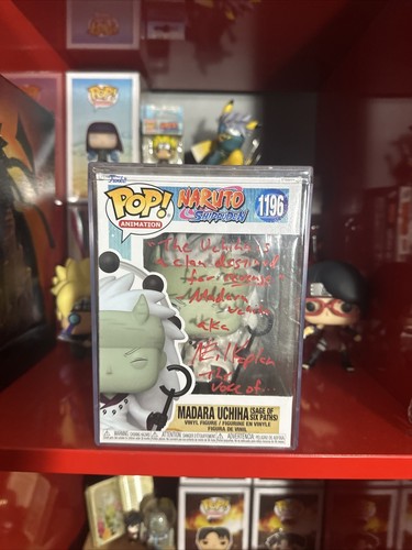 Signed Madara Uchiha Funko Pop #1196 In Hardstack | eBay