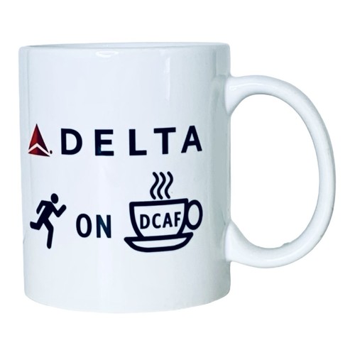 Delta Airlines DELTA ON DCAF MONEY IN THE BANK White Collectible Coffee ...