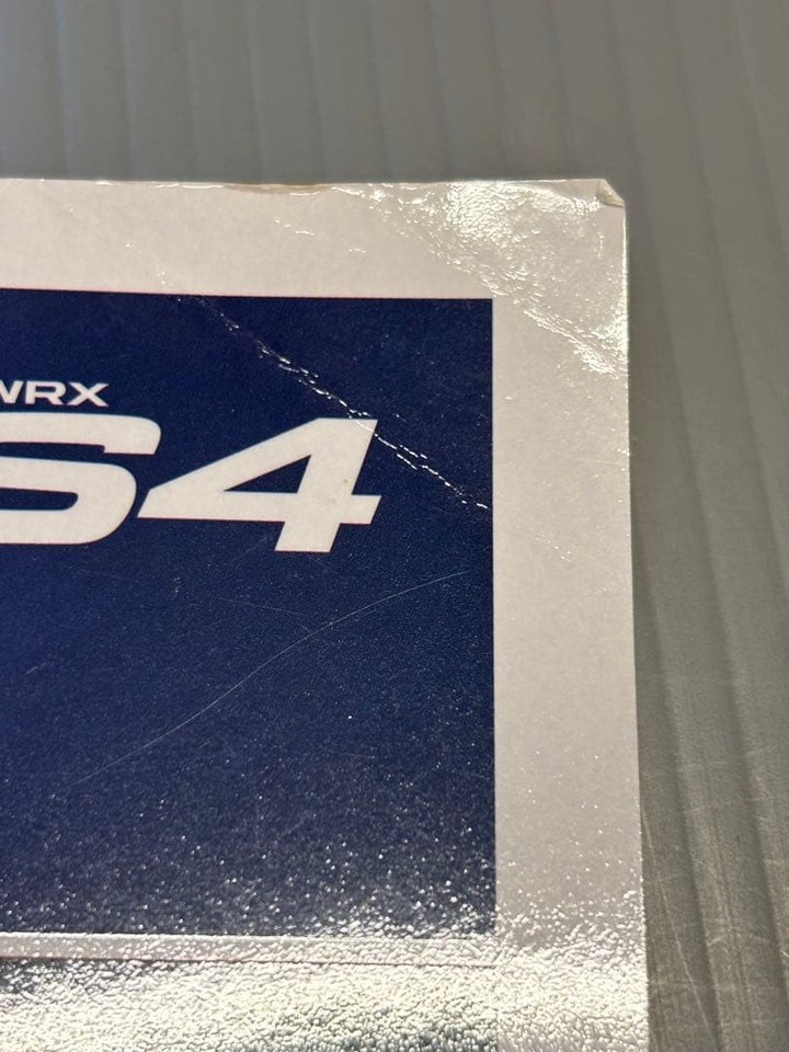 [Import duties included] Subaru WRX S4 STI Accessories Catalog 4-Book ...