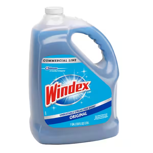 2 Pack - Windex 128 oz. Commercial Original Glass Cleaner Refill- Fast ...