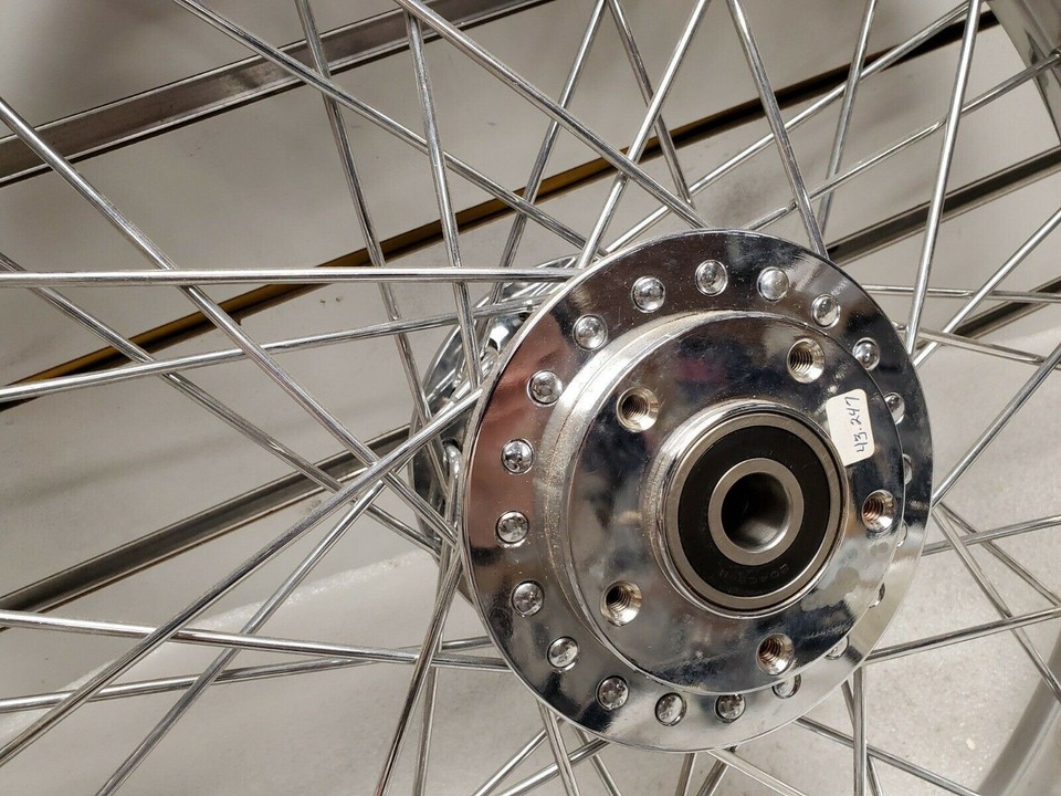 New Front Spoke Wheel Revtech 2.50x19 3/4 2000^ Sportster Dyna Alum rim ...