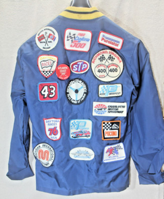 Vintage 70s & 80s NASCAR Jacket – Racing Patches – Great for Man Cave ...