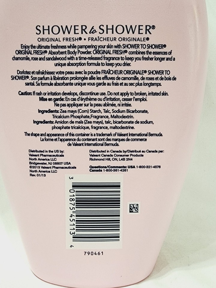 Shower to Shower MORNING FRESH Lavender Body Powder Absorbent 13 oz ...