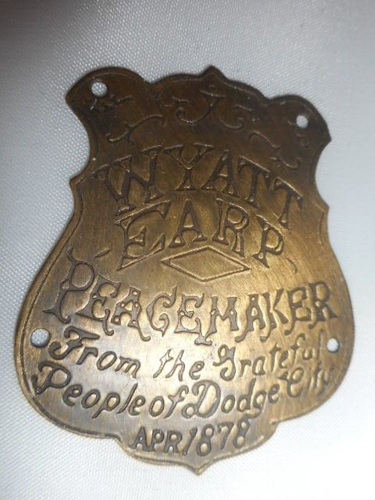 Wyatt Earp Peacemaker Dodge City 1878 Gun Butt Tag | eBay