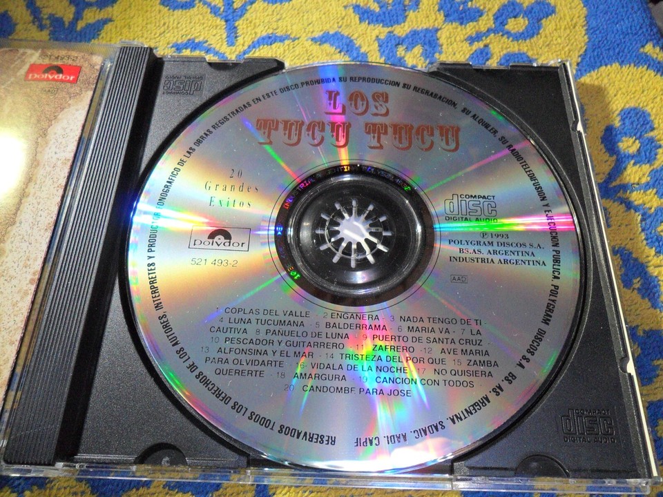 LOS TUCU TUCU - 20 GRANDES EXITOS - POLYGRAM ARGENTINA - 1993 CD | eBay