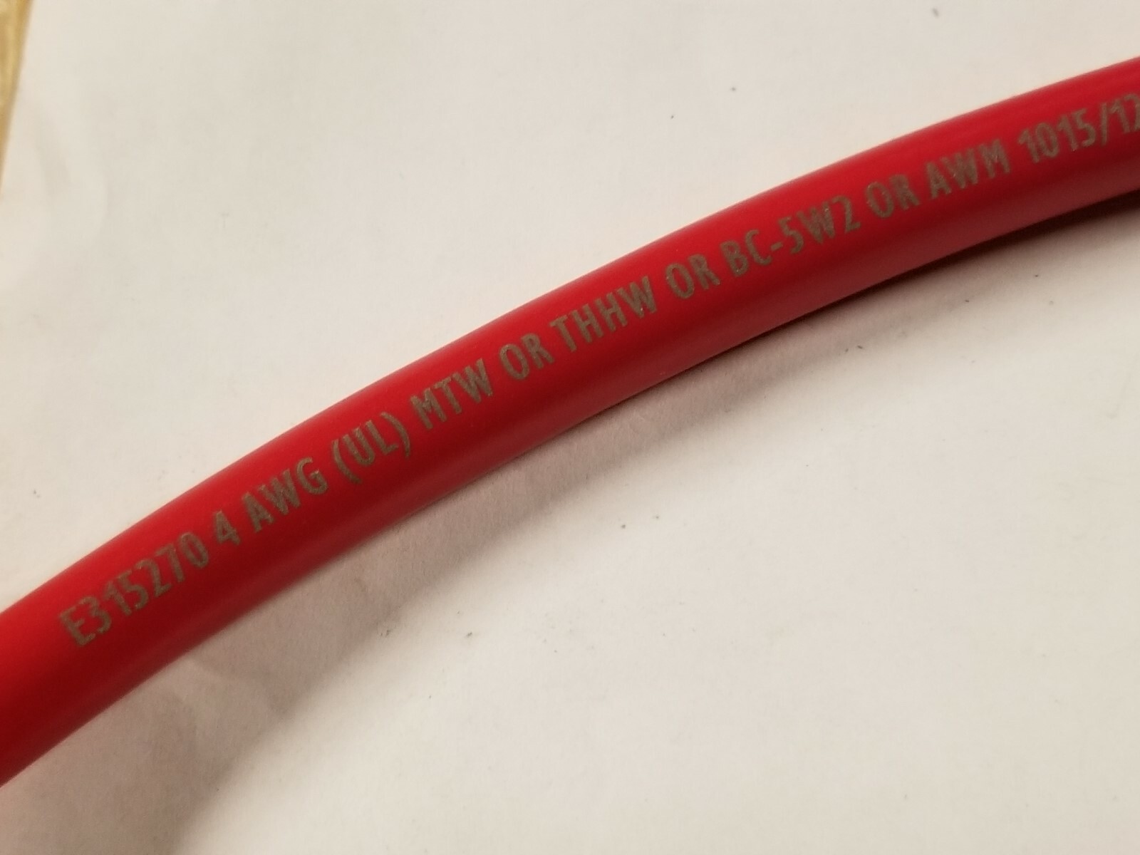 Badger Wire #4awg 133T Tinned Copper Boat Cable BC-5W2 UL-1283 Red ...