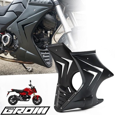 BLACK BELLY PAN UNDER CRANK FAIRING COWL GUARD COVER FOR NEW HONDA GROM ...