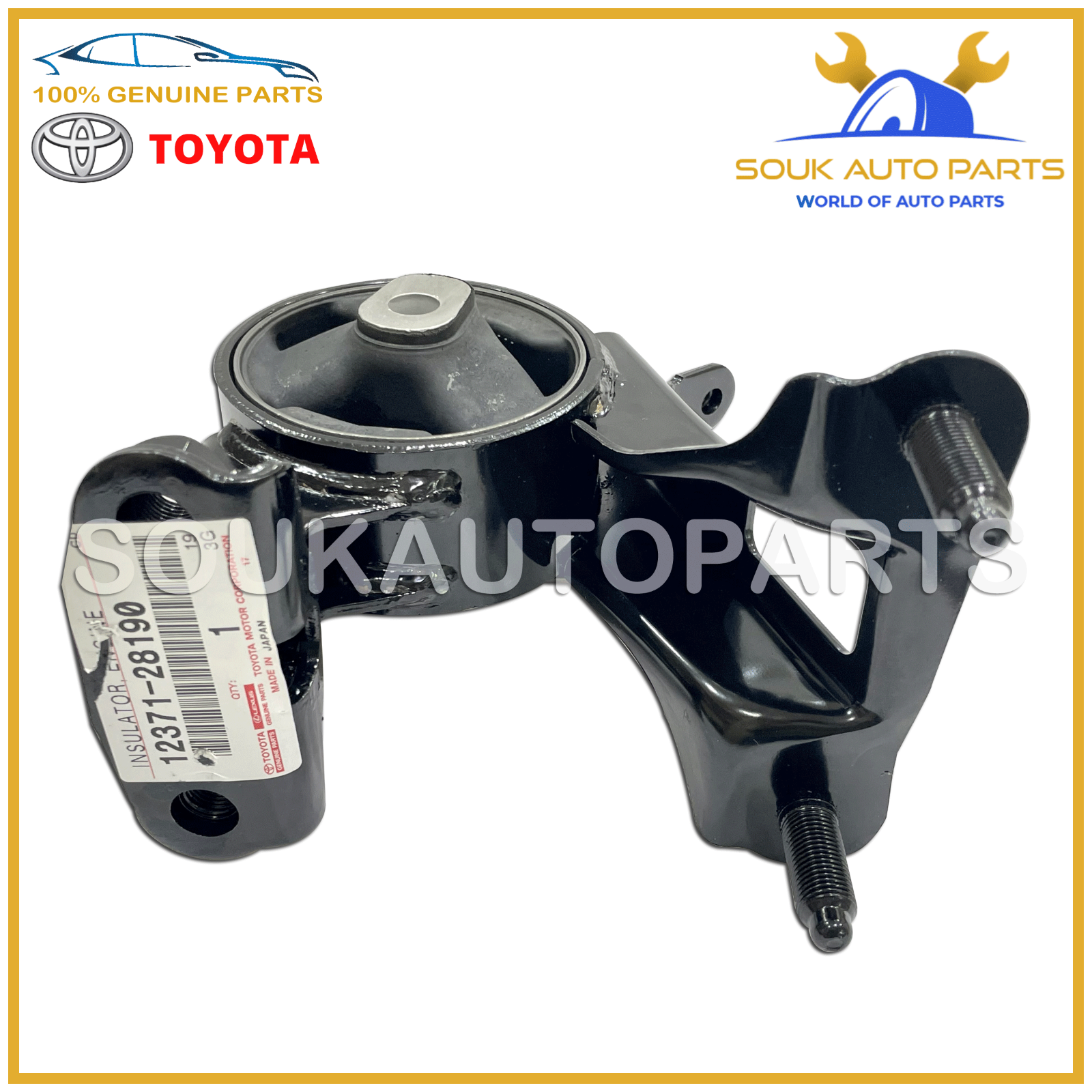 12371-28190 Genuine Toyota INSULATOR, ENGINE MOUNTING, REAR 1237128190 ...