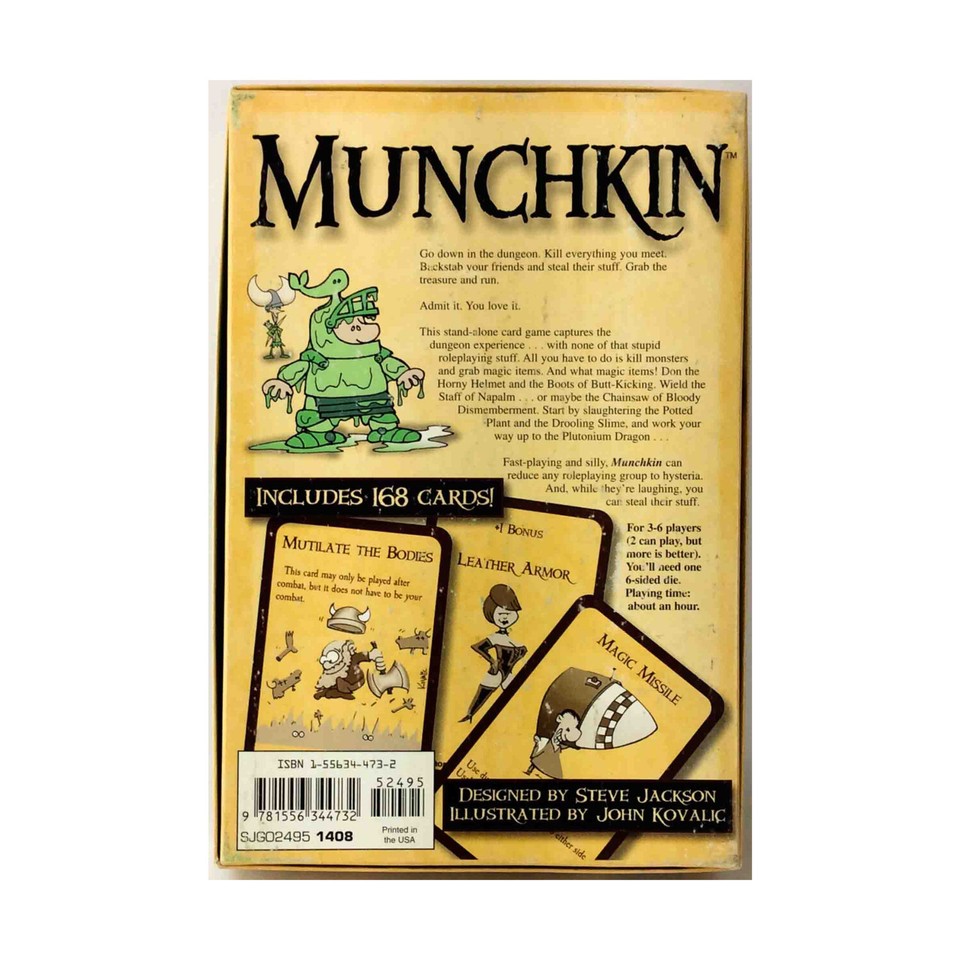SJG Board Games Munchkin Collection #36 - Base Game + 10 Expansions ...