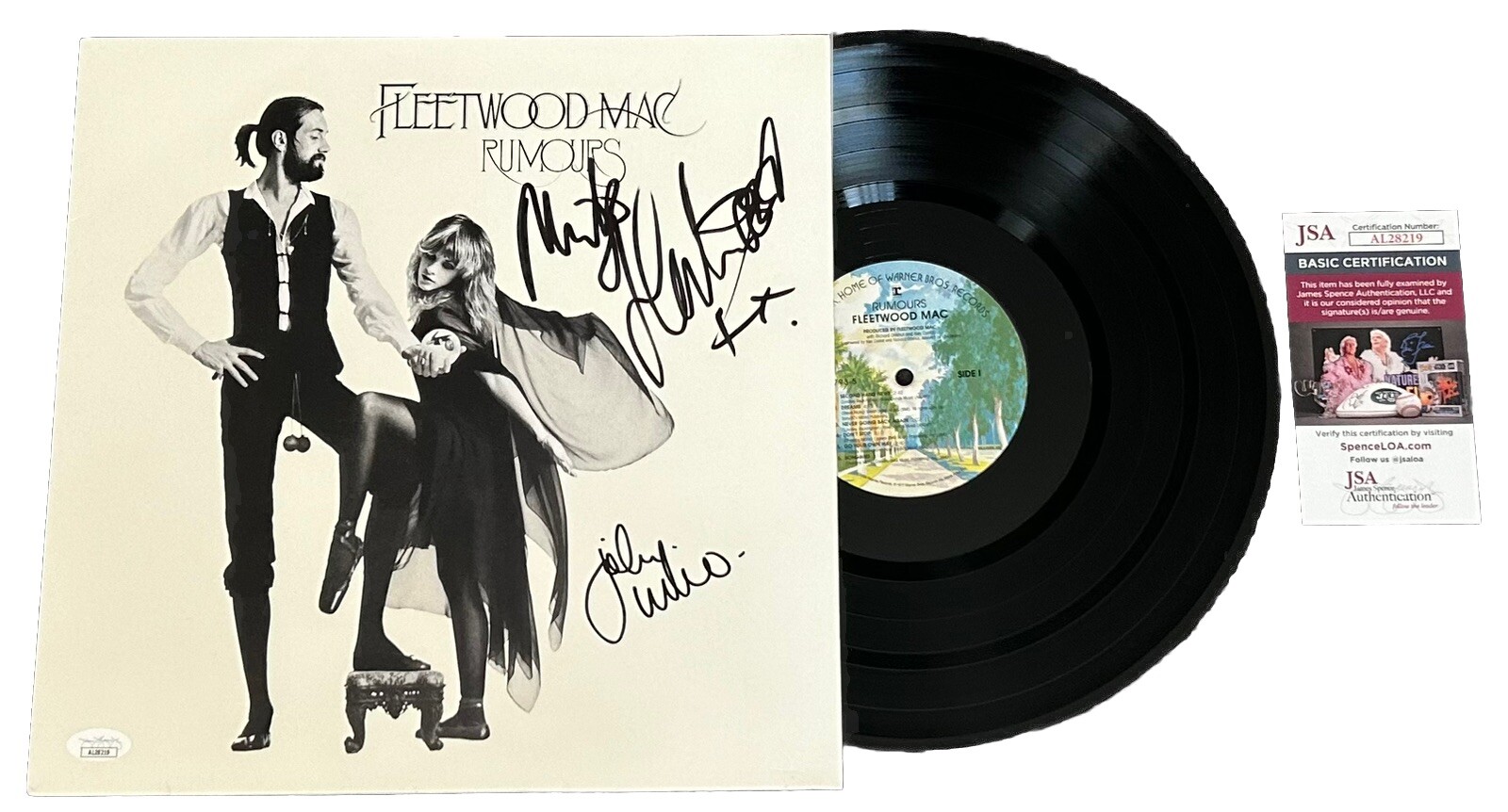 Fleetwood Mac SIGNED X2 Rumours LP JSA COA Fleetwood McVie Autograph ...