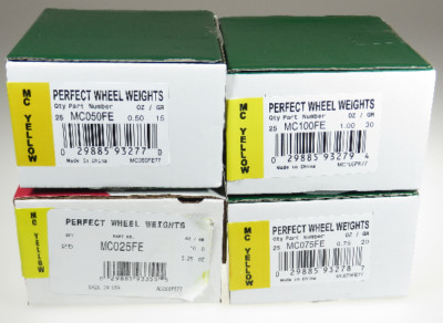100 Pcs MC Style Wheel Weight Assortment 0.25 - 1.00 ounce | eBay