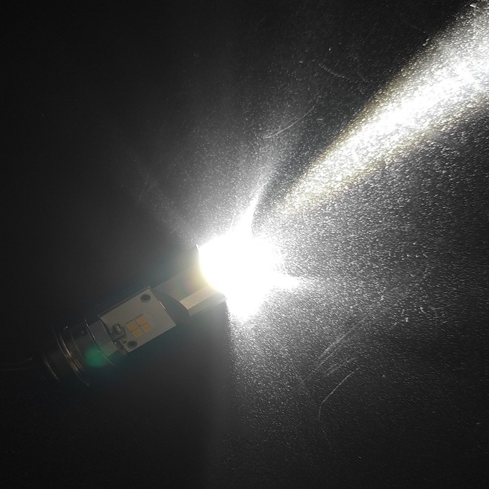 AUXITO Motorcycle ATV UTV White & Amber T19 P15D LED Headlight Head ...