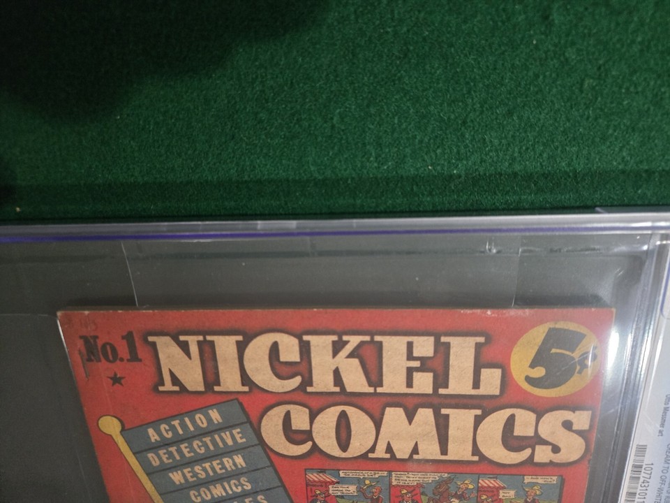 NICKEL COMICS #1 CGC 5.5 1938 WYOMING WILLY DELL COMICS Nice! | eBay