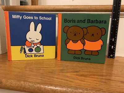 Miffy Goes to School 1984 & Boris and Barbara by Dick Bruna Snuffy ...