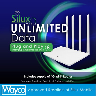4G Wifi Router with Unlimited Data - 24 Months -Please READ Information ...