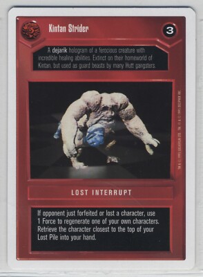 Star Wars CCG Decipher Kintan Strider Premiere White Boarded WB Free ...