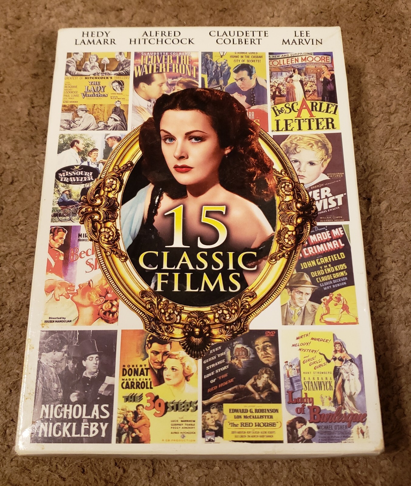 2 DVD Box Set-15 CLASSIC FILMS-Hitchcock/Myrna Loy/Barbara Stanwyck ...