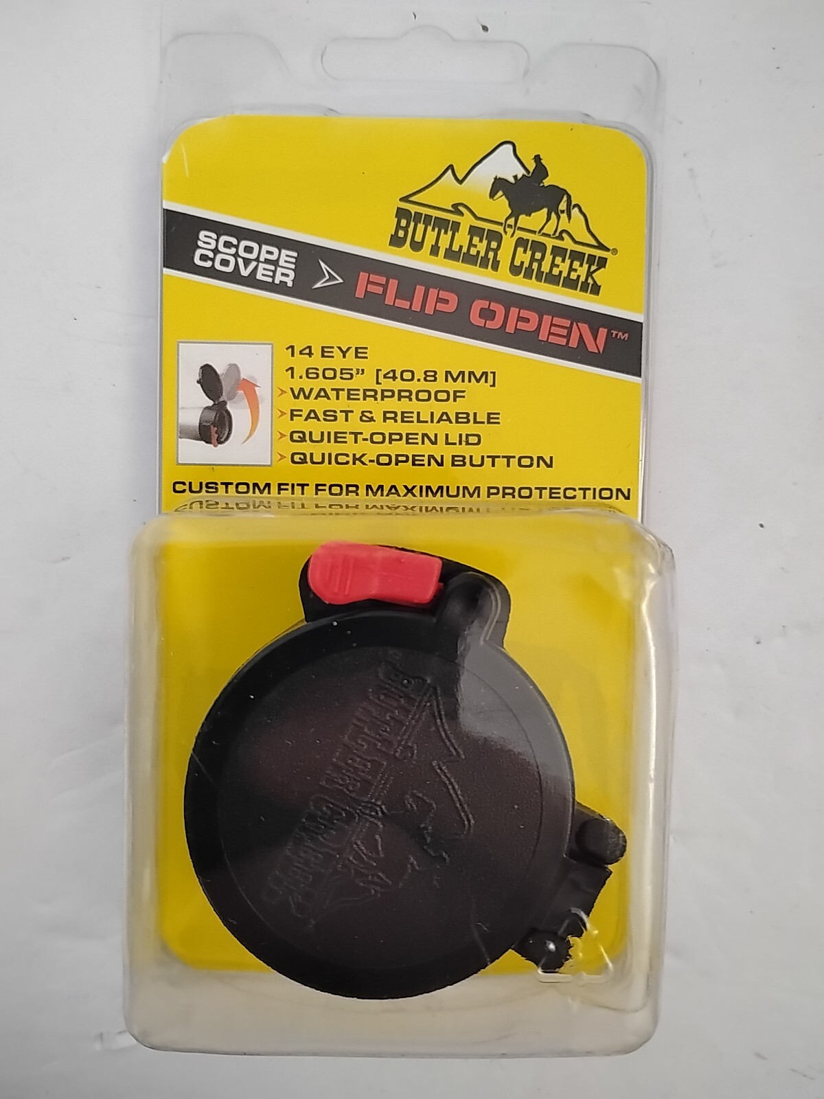 Scope Cover Butler Creek Flip-Open; 14 EYE; 1.605"-40.8mm; M020140 ...