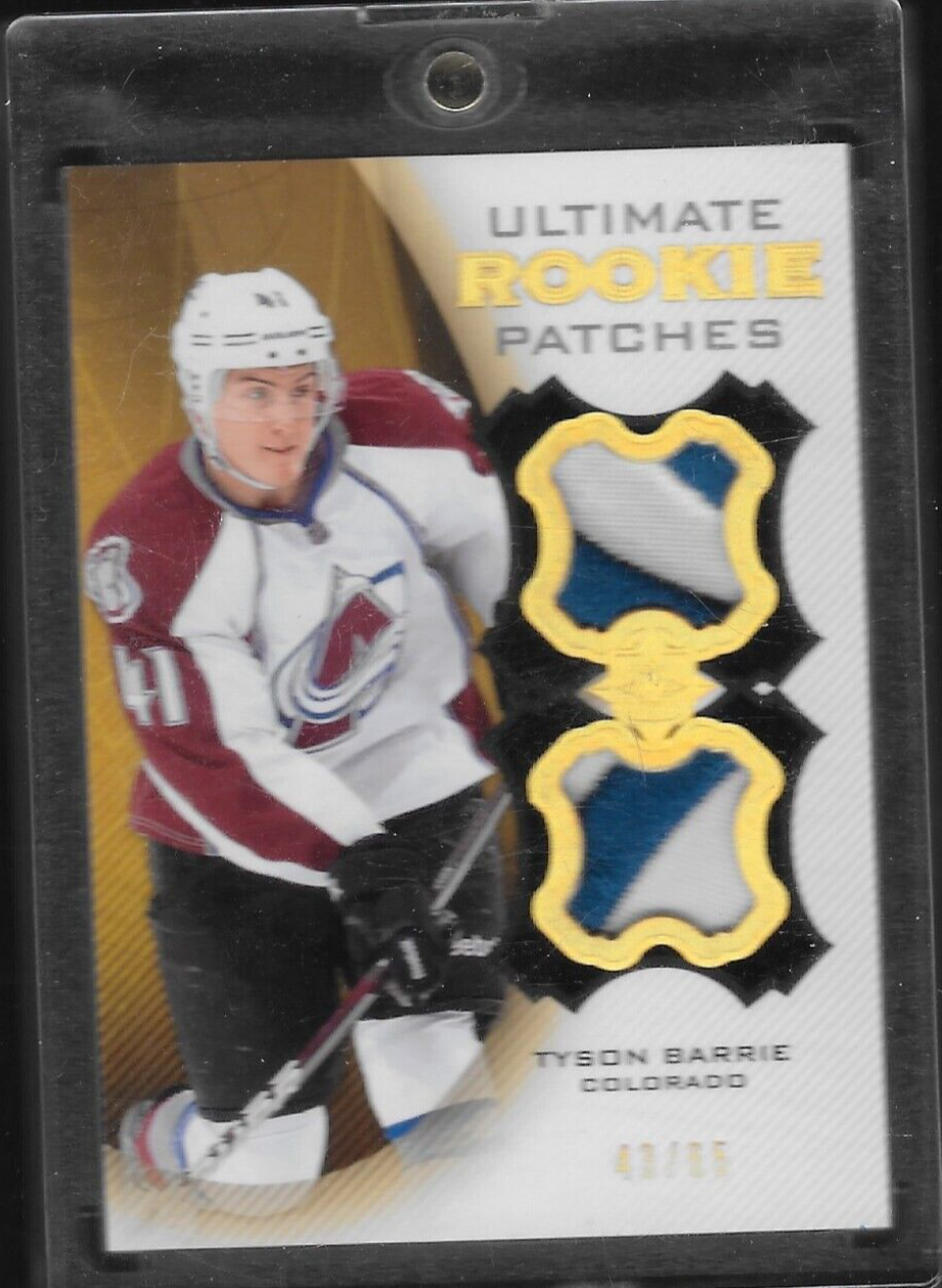 2012-13 Ultimate Collection Ultimate Rookie Patches #URPTB Tyson Barrie ...