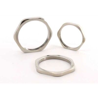 M6 M8 M10 M12 M14-M25 Plated Nickel Brass Nut Fine Thread Locking Thin ...