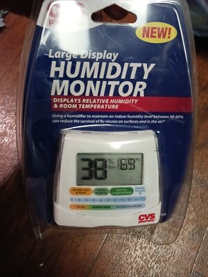 CVS Pharmacy Large Display Humidity Monitor Displays Humidity & Room ...