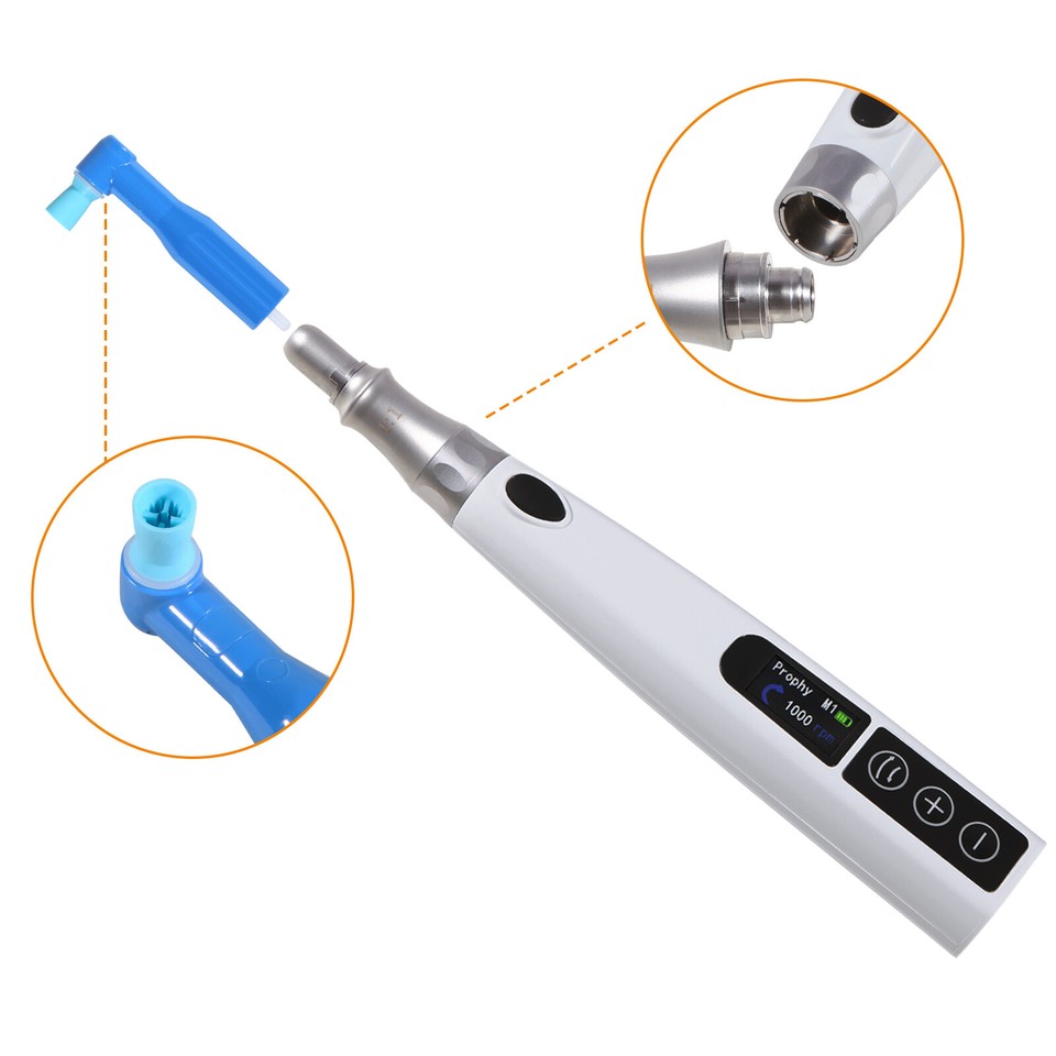 Dental Cordless Hygiene Prophy Handpiece Wireless/100 disposable prophy ...