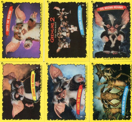 Gremlins 2 Movie Vintage Sticker Card Set 11 Stickers Red Backs 1990 ...