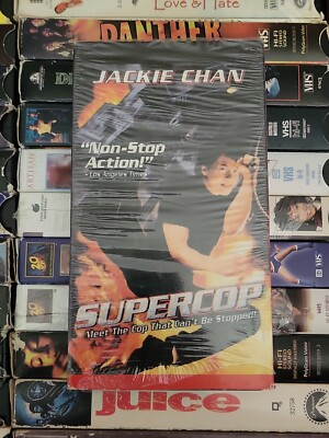 Super Cop VHS Tape 1997 Jackie Chan PROMO Rental Screening Rare Jacket ...