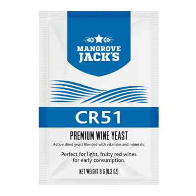 Light + Fruity Red Wines - Premium Red Wine Yeast CR51 - Mangrove Jacks ...