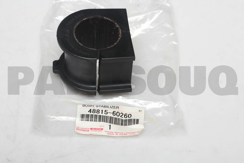 4881560260 Genuine Toyota BUSH, FRONT STABILIZER BAR, NO.1, RH/LH 48815 ...