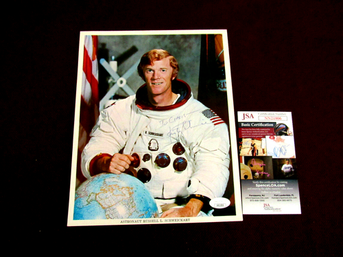 RUSTY SCHWEICKART APOLLO 9 NASA ASTRONAUT SIGNED AUTO VTG NASA LITHO ...
