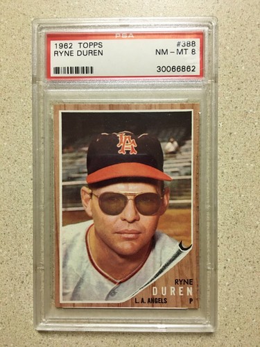 1962 Topps #388 Ryne Duren PSA 8 NM-MT ANGELS | eBay