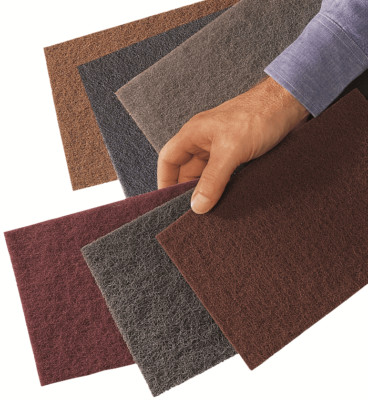 3M INDUSTRIAL SURFACE CONDITIONING HAND PAD 150x230mm Heavy Duty TAN ...