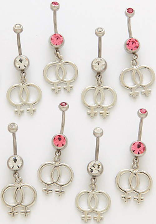 Belly Button Piercing Pink Anchor