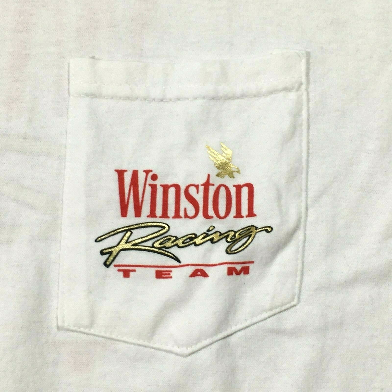 1992 Winston Racing Pocket 2-Sided Graphic T-Shirt Si… - Gem