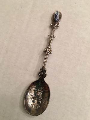 Vintage Holland Windmill Spoon w/ Ceramic Windmill Shoe Collector's ...