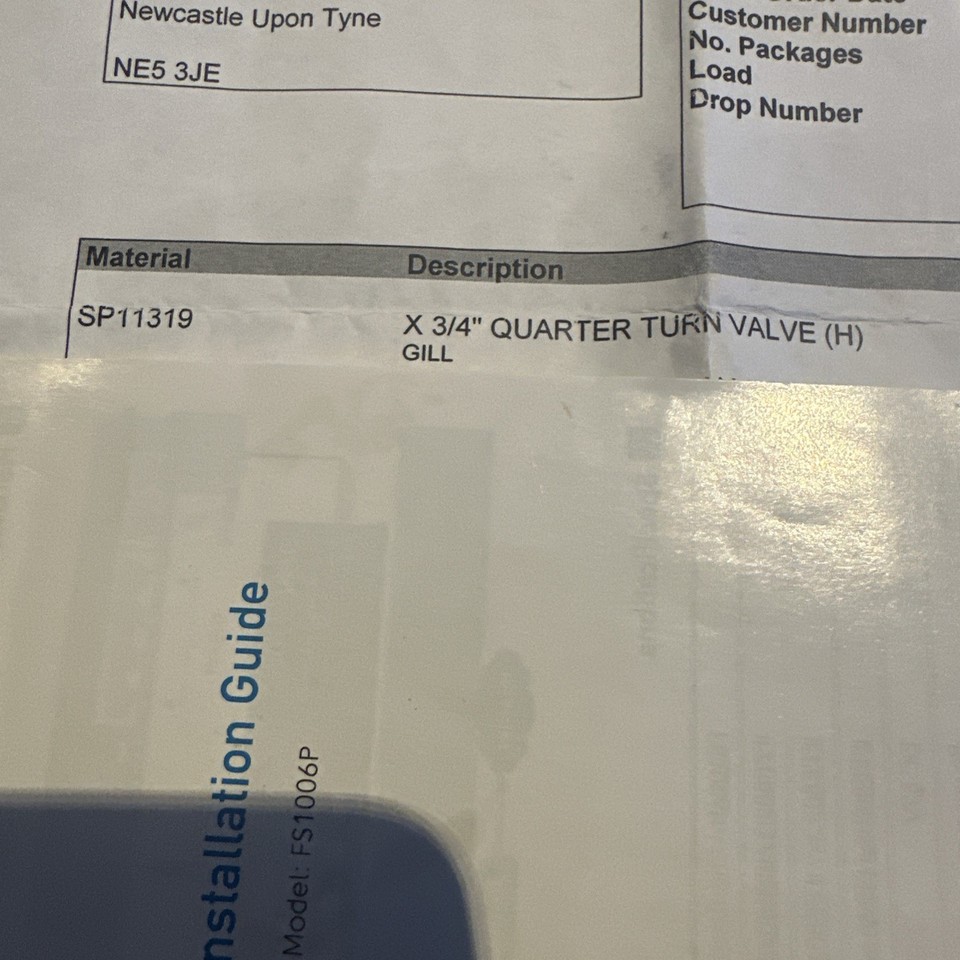 Roper Rhodes SP11319 3/4” Quarter Turn Valve (H) | eBay UK