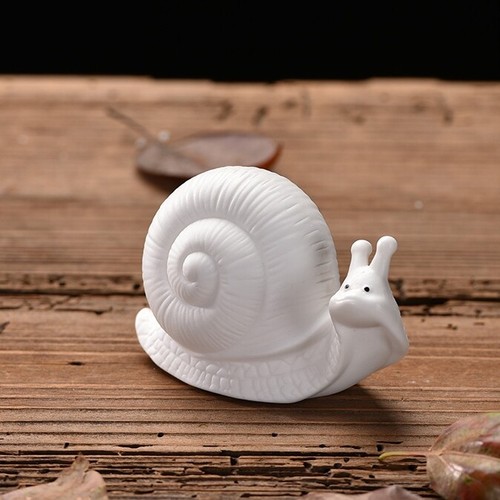 New On Sales Ceramic Snail Statue Small Tea Pet Purple Clay Ornament ...
