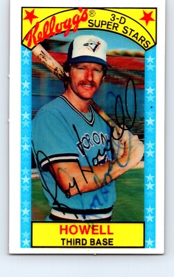 1979 Kellogg's #54 ROY HOWELL Toronto Blue Jays Autograph / Signed RARE ...