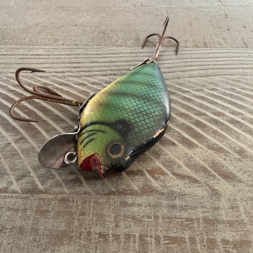 Vintage Heddon Punkinseed 740 Old Wood Beater Fishing Lure | eBay