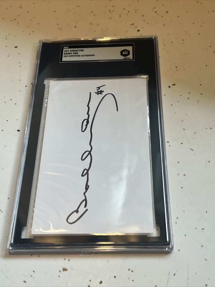 Bobby Orr Cut Signature SGC Authentic | eBay