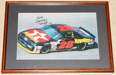 Vintage Davey Allison 28 NASCAR Signed Autograph "War Eagle" Auburn ...